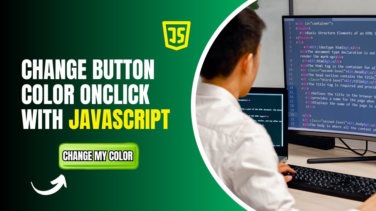 Change Button Color Onclick With Javascript Html Button Color Change