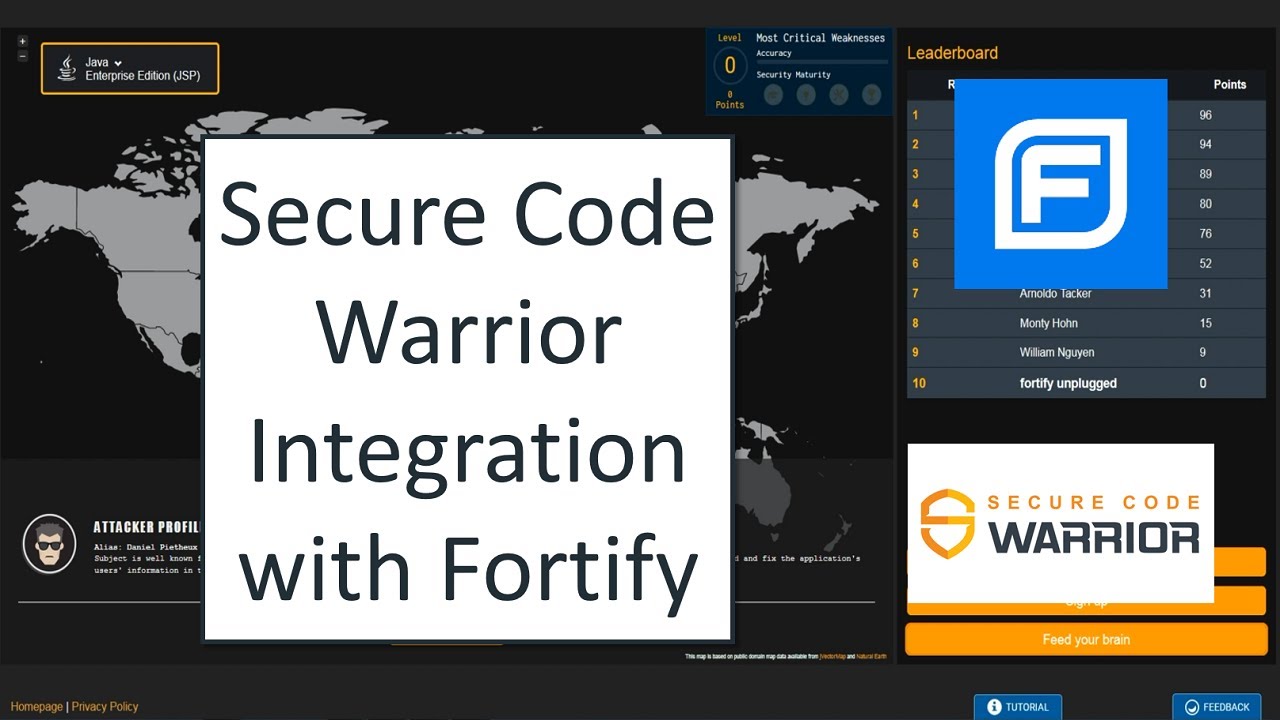 Fortify On Demand Secure Code Warrior Integration Youtube