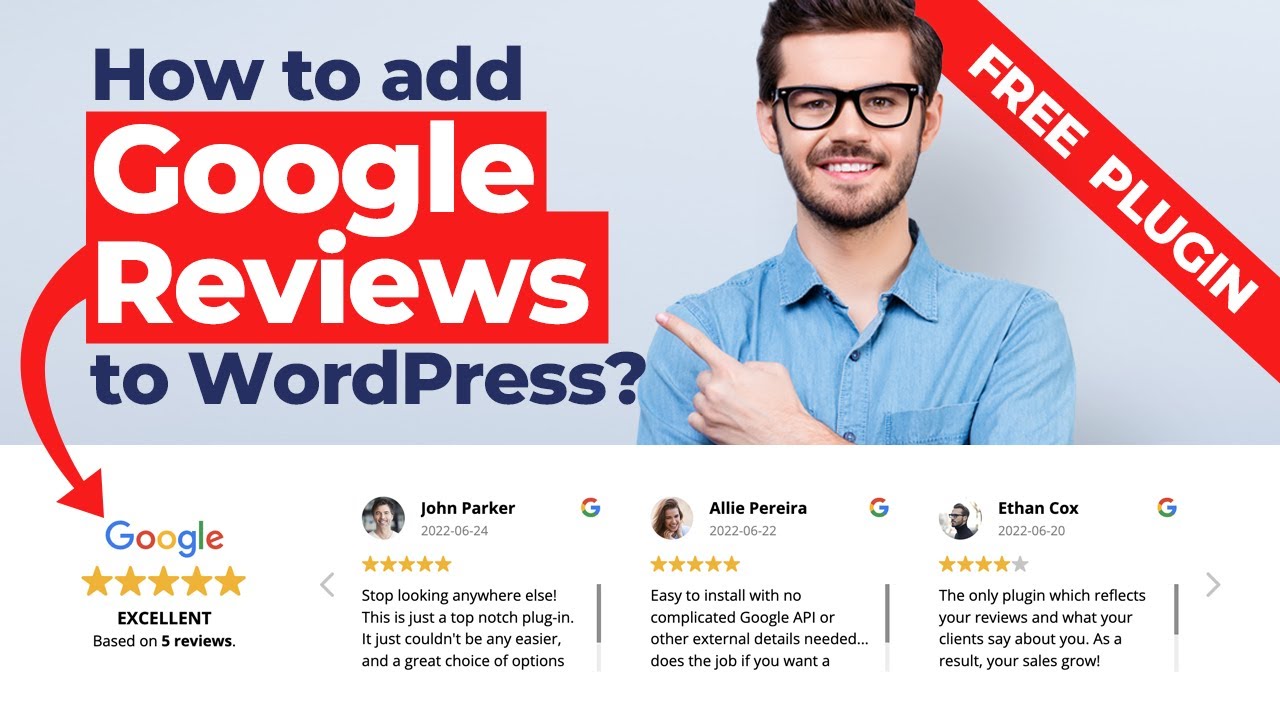 How To Add Google Reviews To Wordpress Free Plugin Youtube
