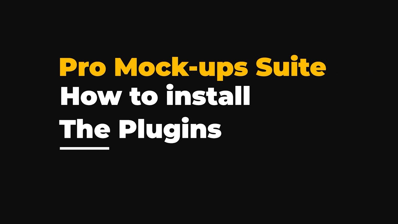 1 Installing The Plugins Youtube