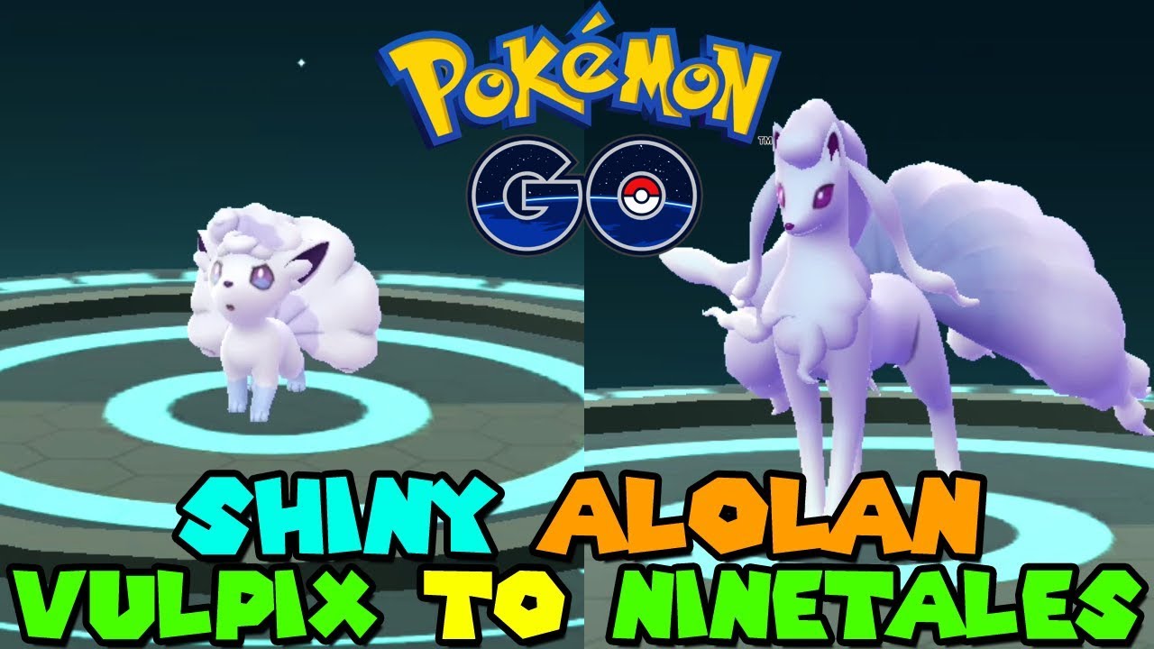 Evolving Shiny Alolan Vulpix To Shiny Alolan Ninetales In Pokemon Go