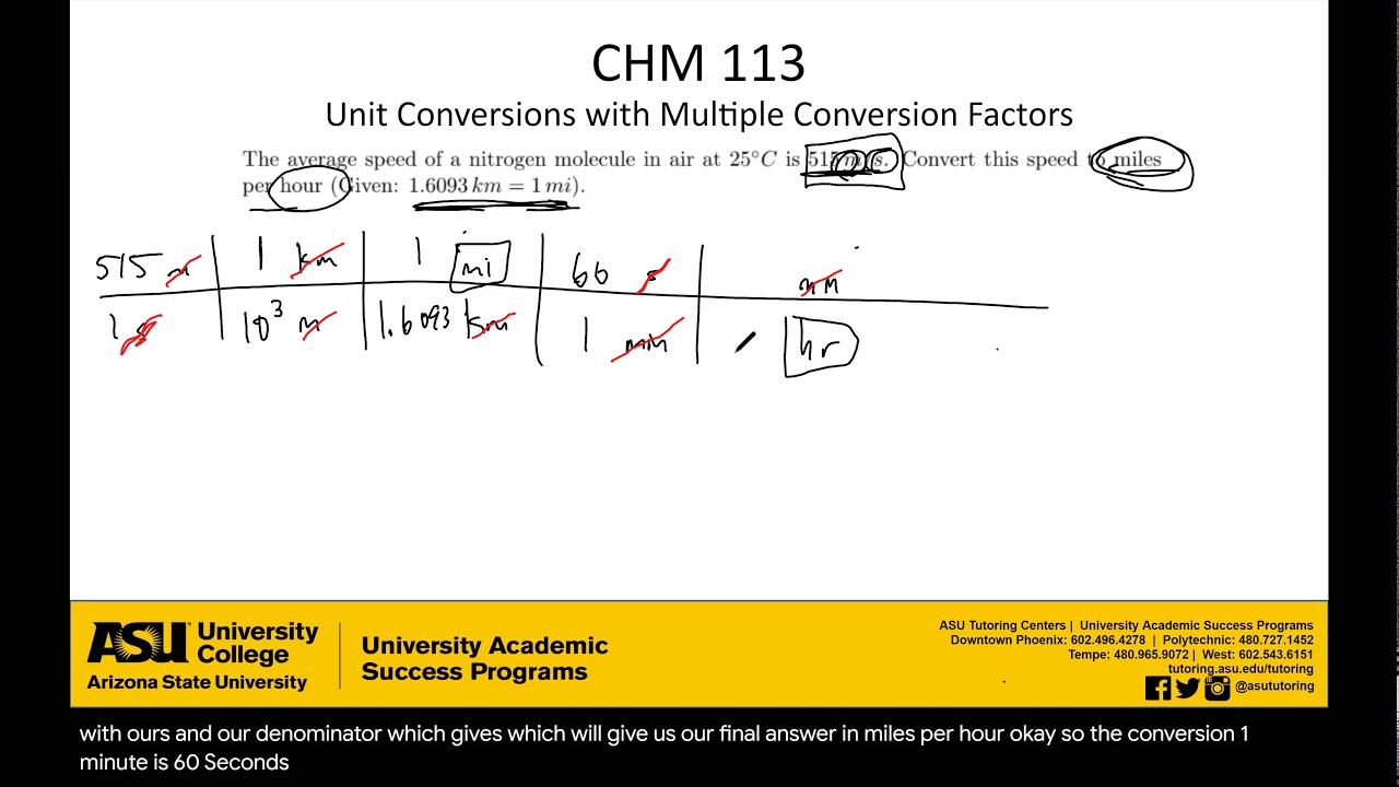 Unit Conversions With Multiple Conversion Factors Youtube
