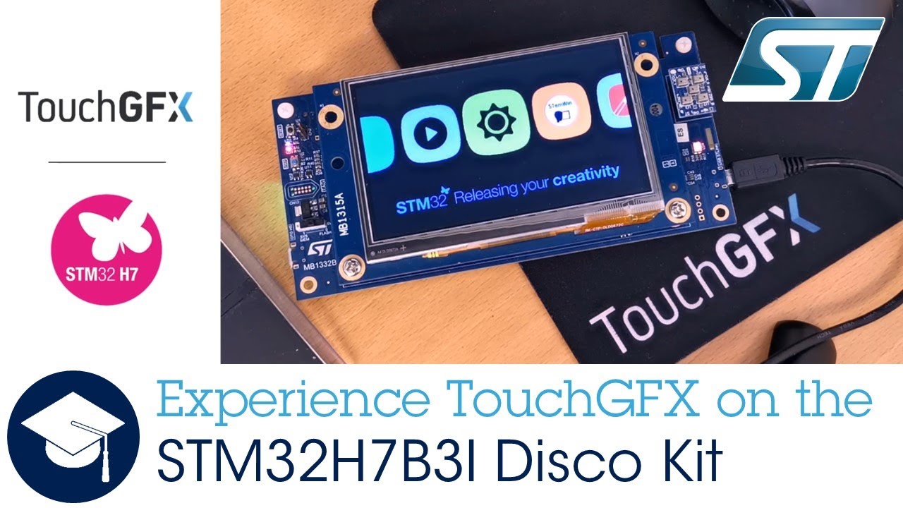 Touchgfx Hmi On Stm32h7b3i Dk Youtube