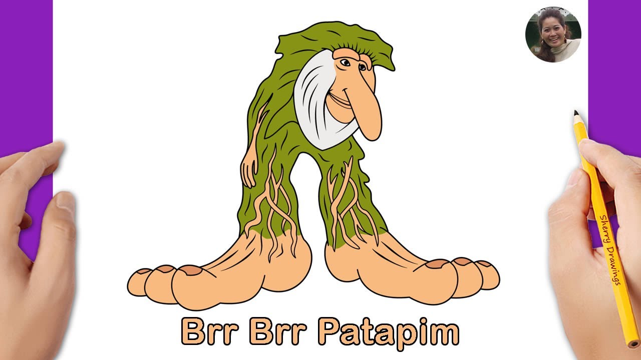 How To Draw Italian Brainrot Easy Brr Brr Patapim Drawing Drawing