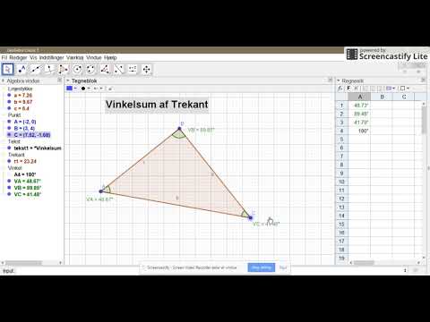 Vinkelsum Geogebra Youtube