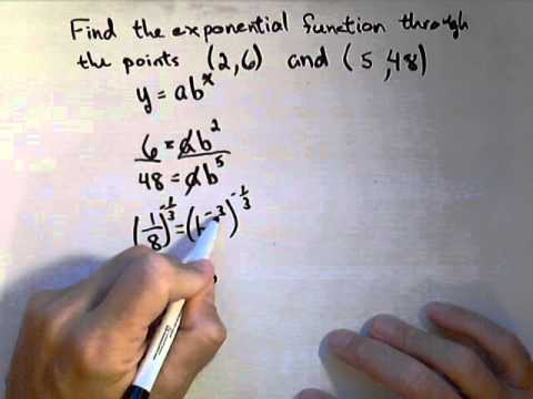 Exponential Function Equation With Two Points Calculator Tessshebaylo