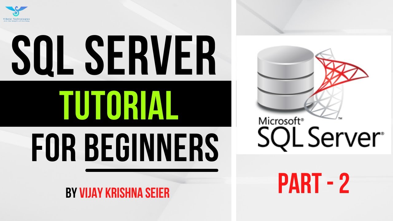 Sql Server Tutorial Part2 Create Database Table Insert Update