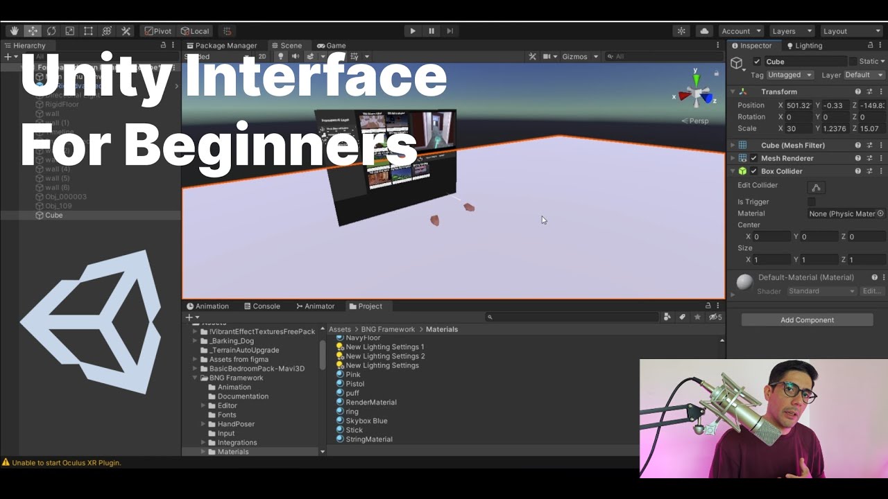 Unity Interface For Beginners Youtube