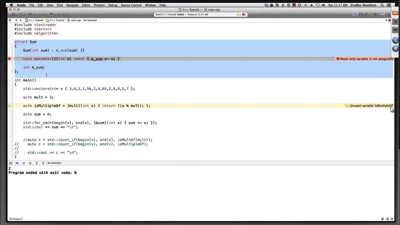 Lambda Expressions In C 11 14 Youtube