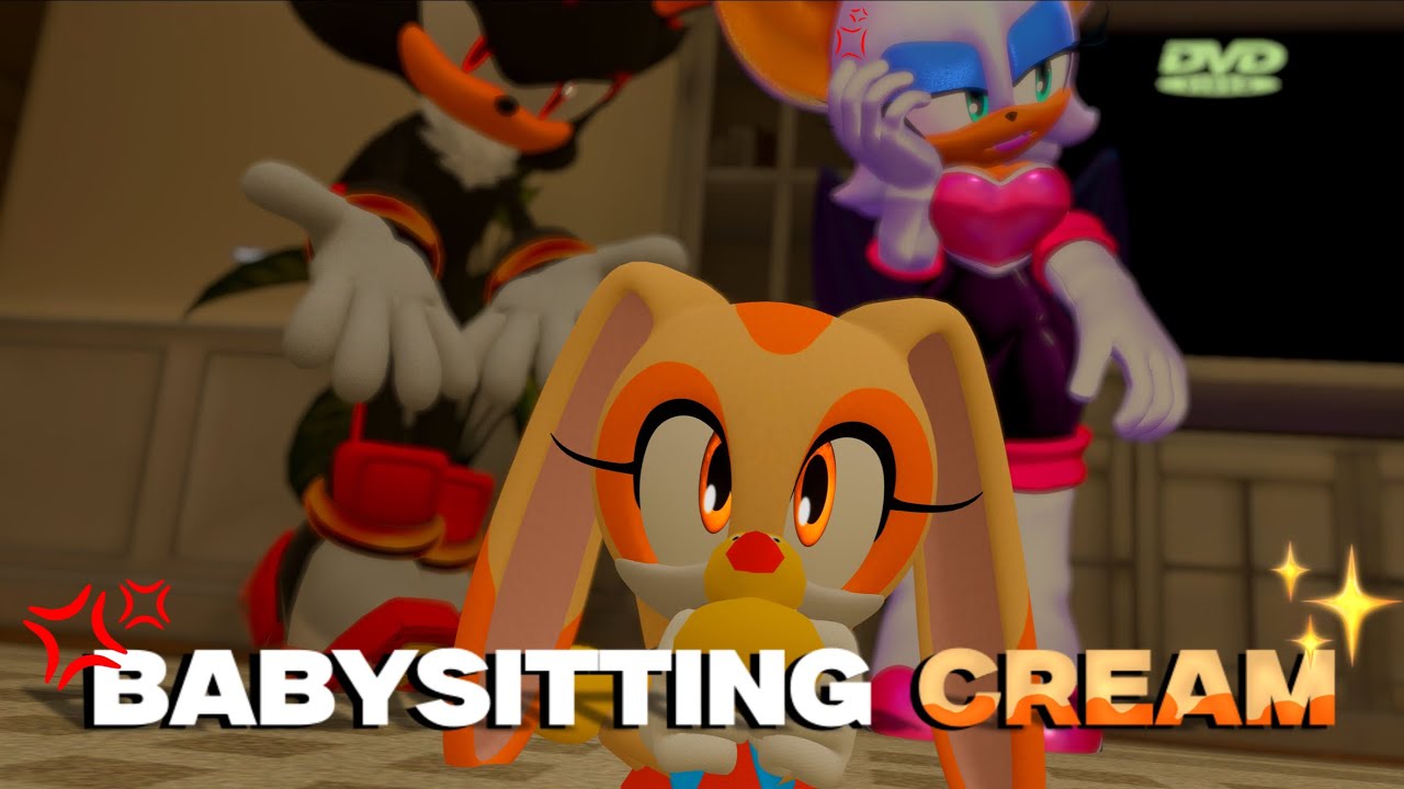 Shadow And Rouge Babysit Cream Vrchat Sonic Youtube
