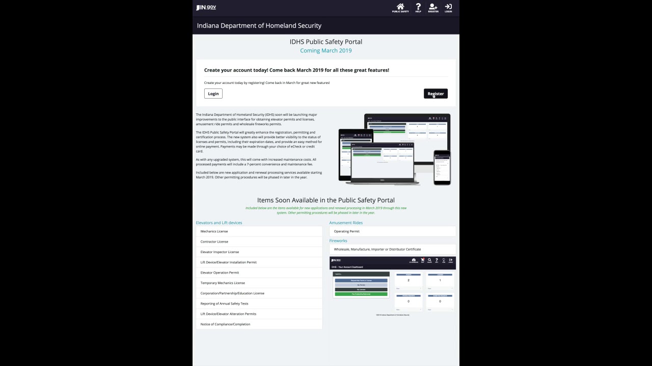 Public Safety Portal Dhs Registration Tutorial Youtube