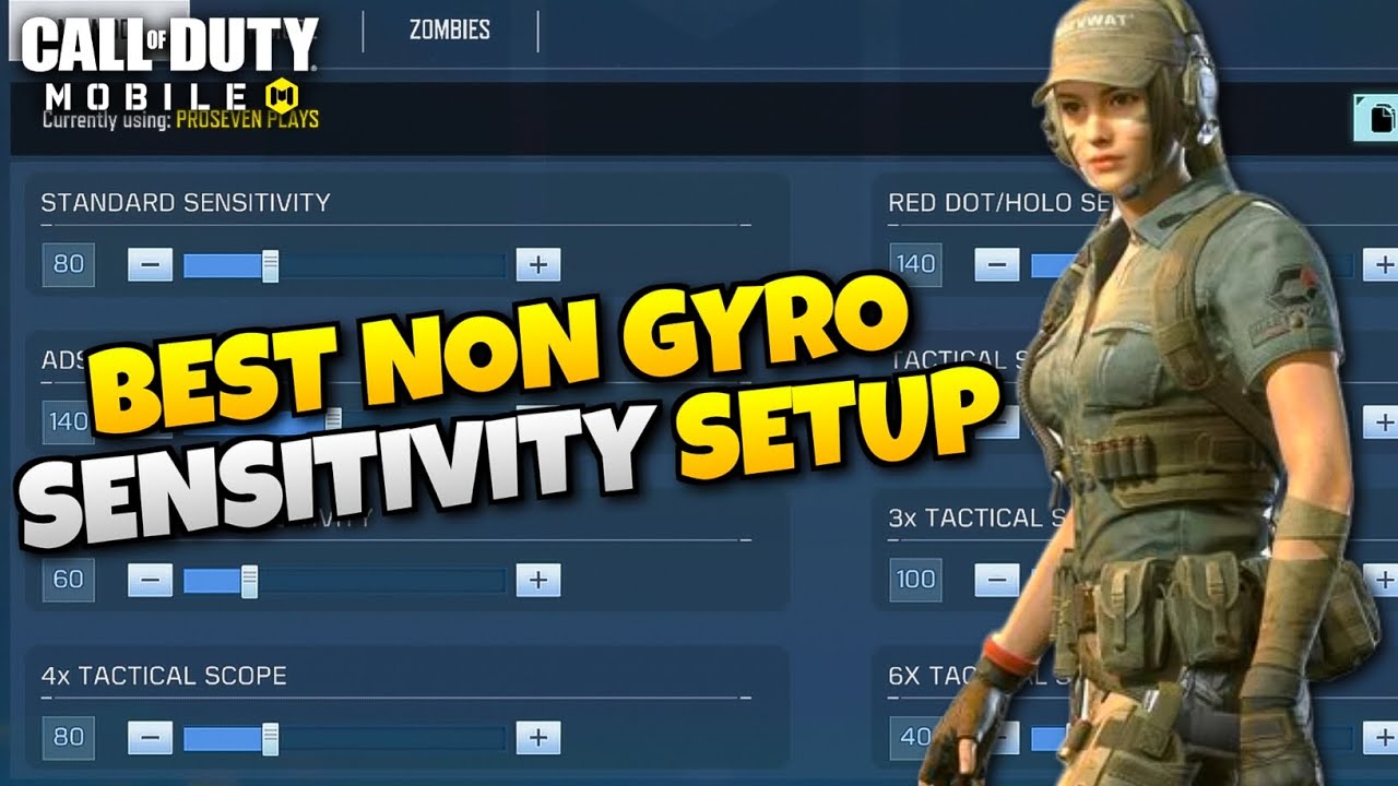 Best Non Gyro Sensitivity Settings For Cod Mobile Best Sensitivity