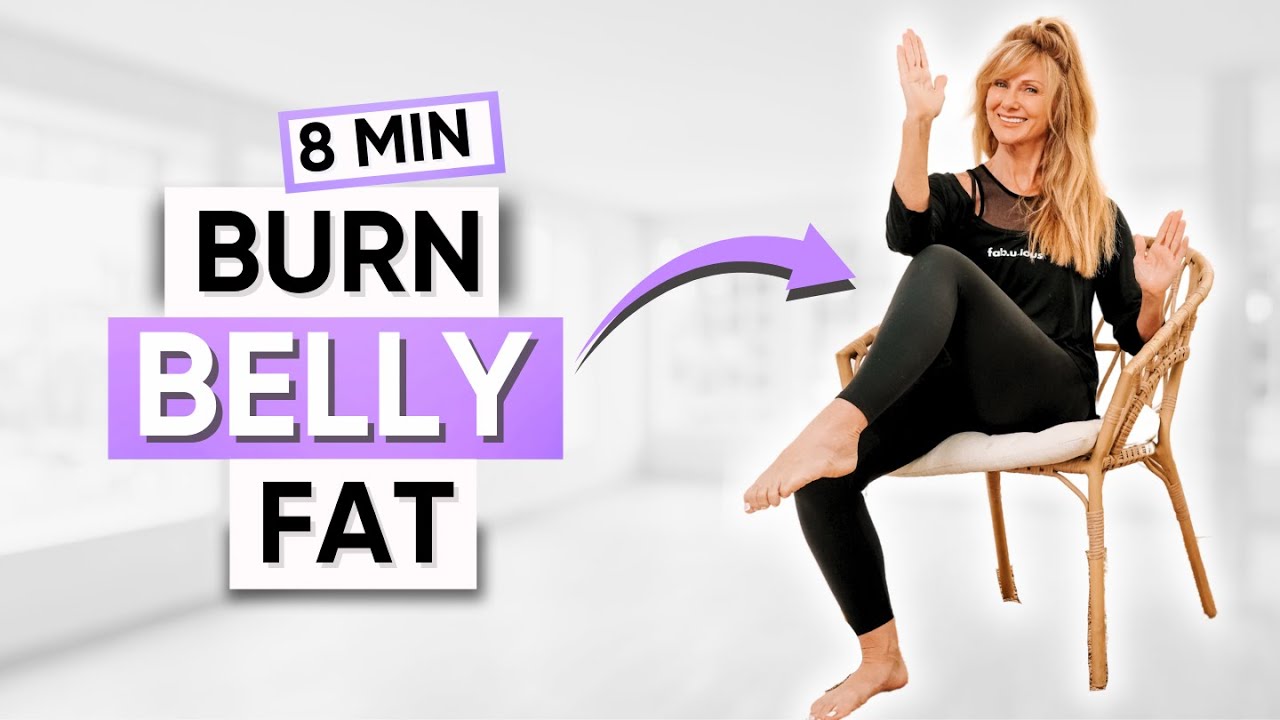 8 Minute Belly Fat Workout Anyone Over 50 Can Do Youtube