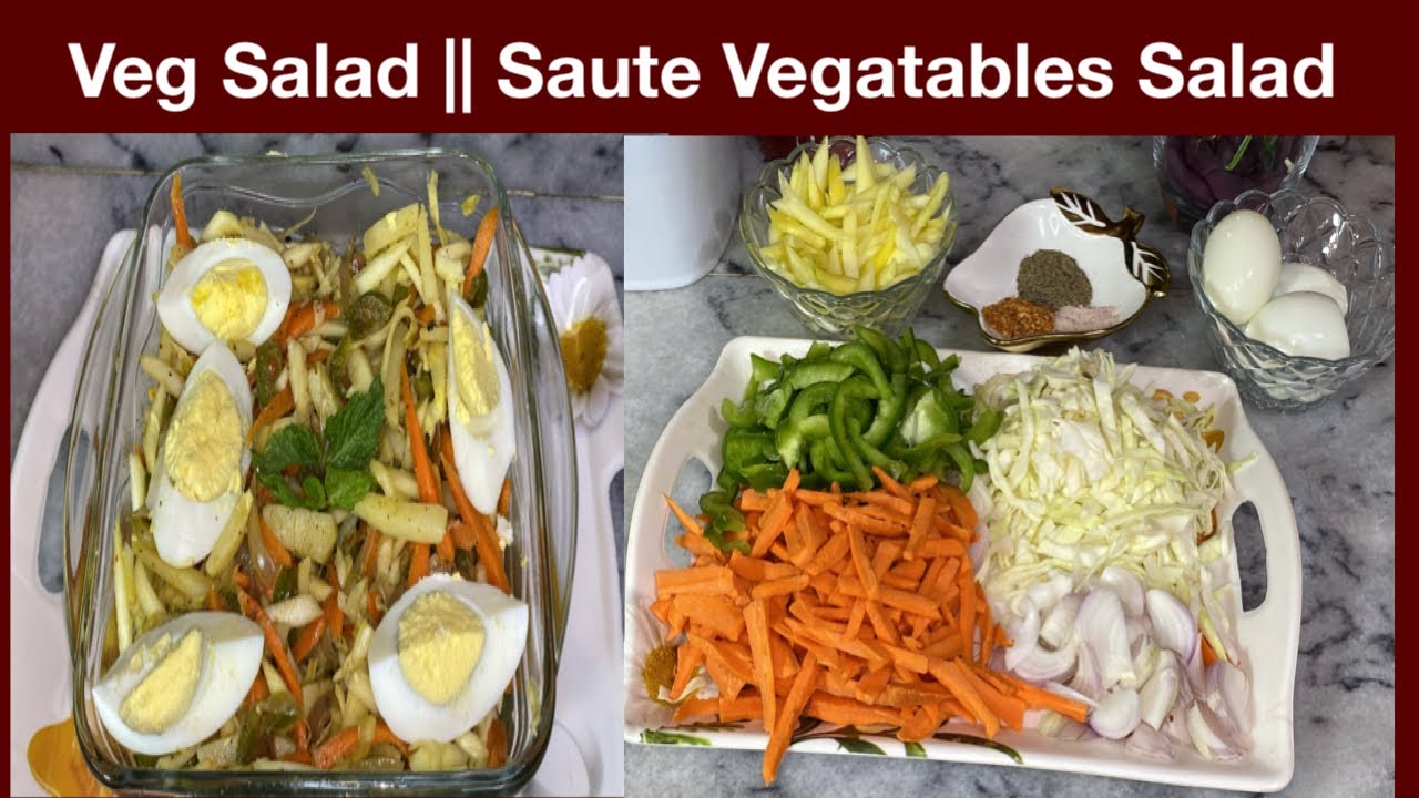 Salad Recipe Restaurant Style Mix Vegatables Salad Full Of