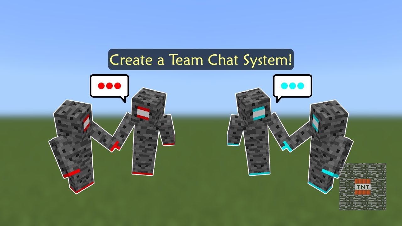 Creating A Team Chat System Minecraft Bedrock Add On Tutorial Youtube
