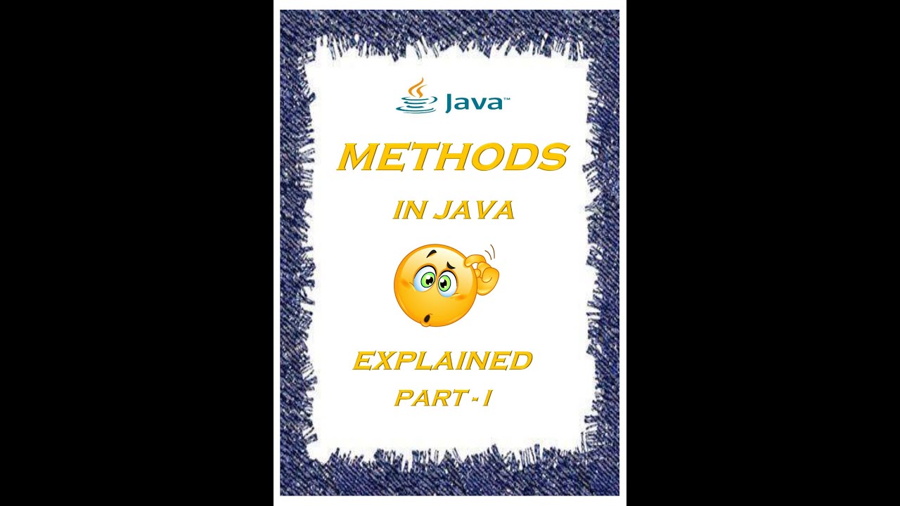 Methods And Functions In Java Tutorial For Beginners Youtube
