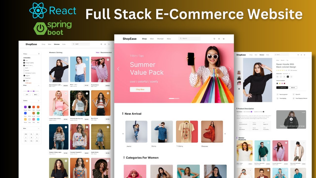 Build A Full Stack E Commerce Project Using Reactjs Spring Boot 2024