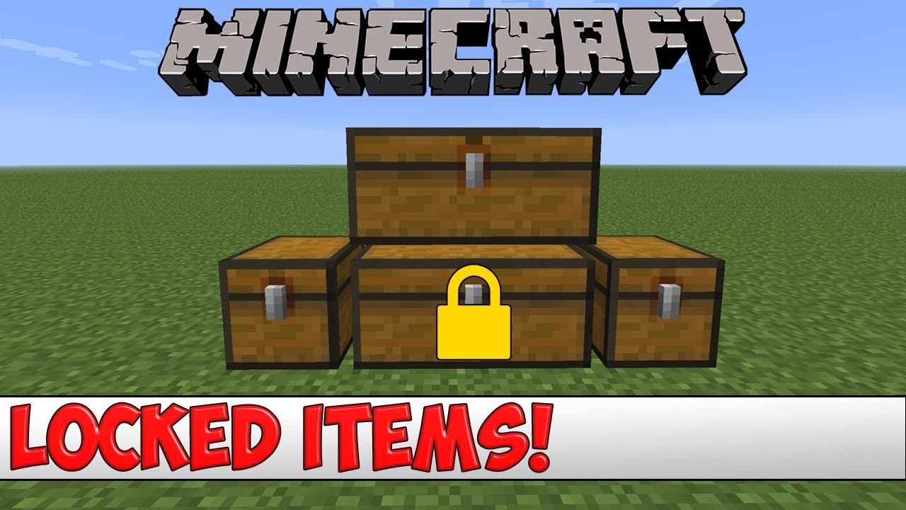 Minecraft Plugin Tutorial Locked Items Youtube