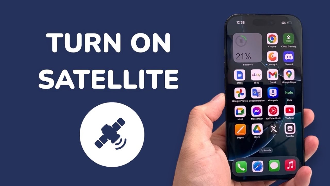 How To Turn On Satellite Access On Iphone Youtube
