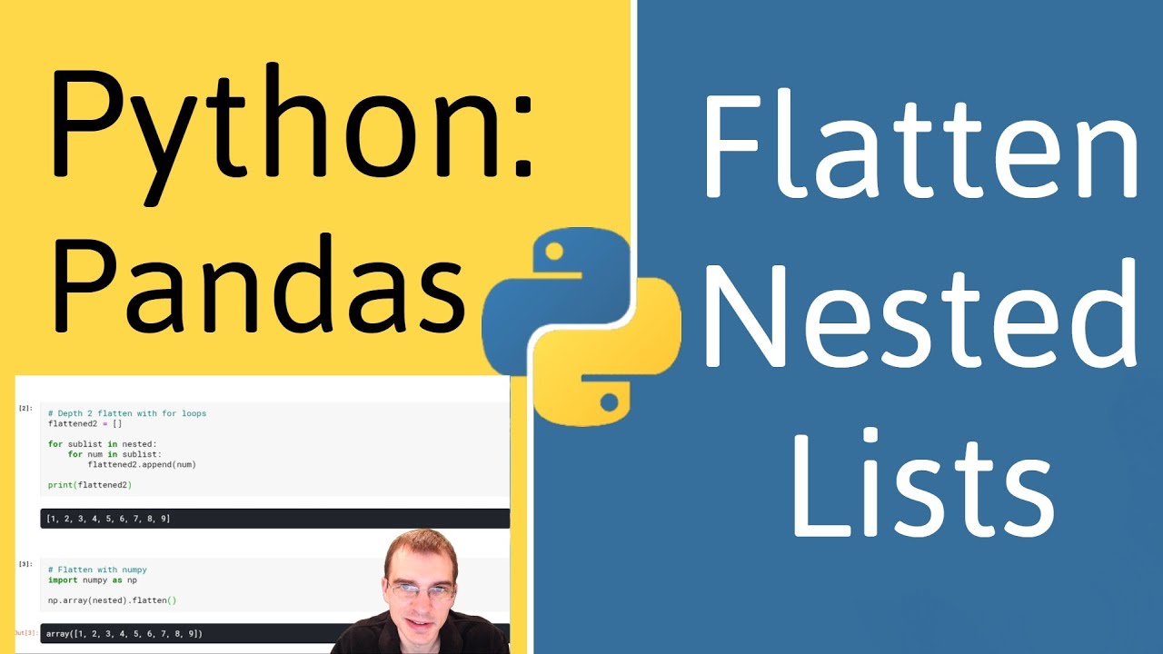 How To Flatten Nested Lists In Python Youtube