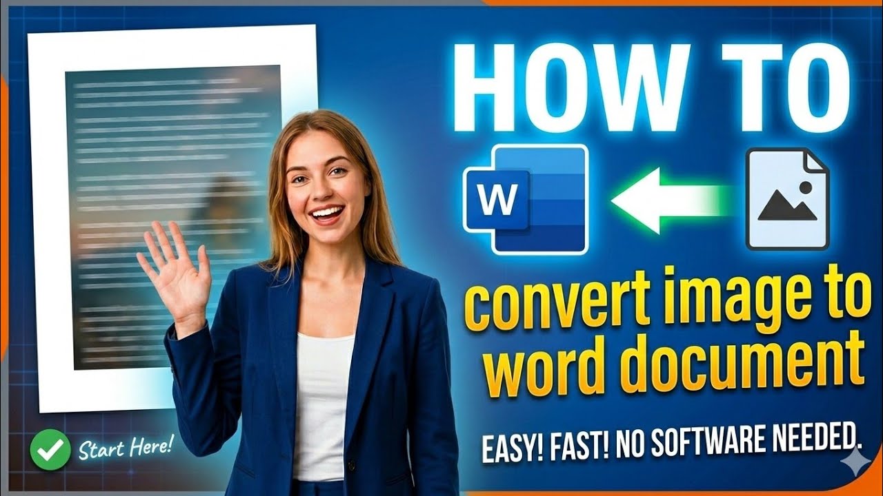 How To Convert Image To Word Document Youtube