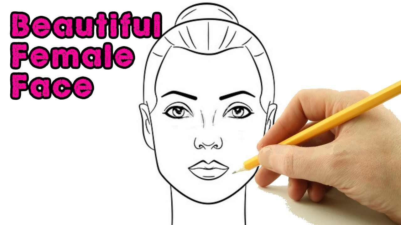 Woman Face Drawing Easy