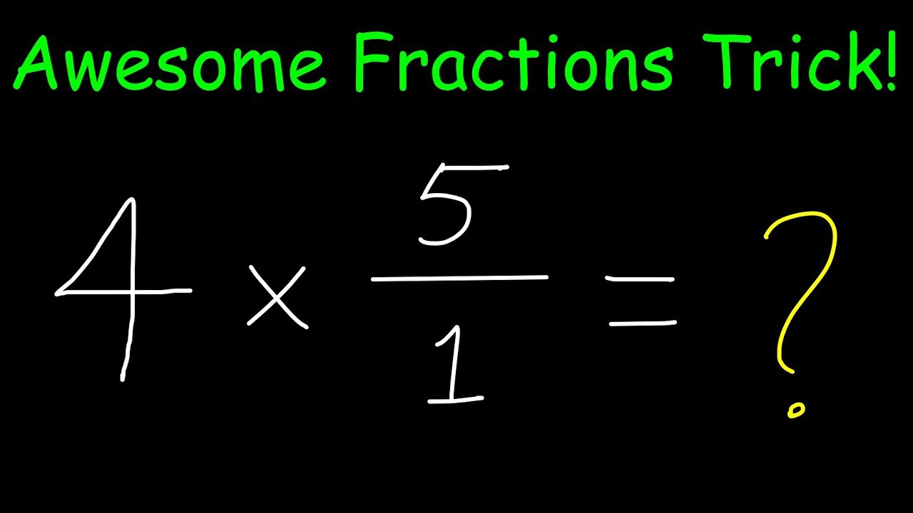 Awesome Fractions Trick Youtube