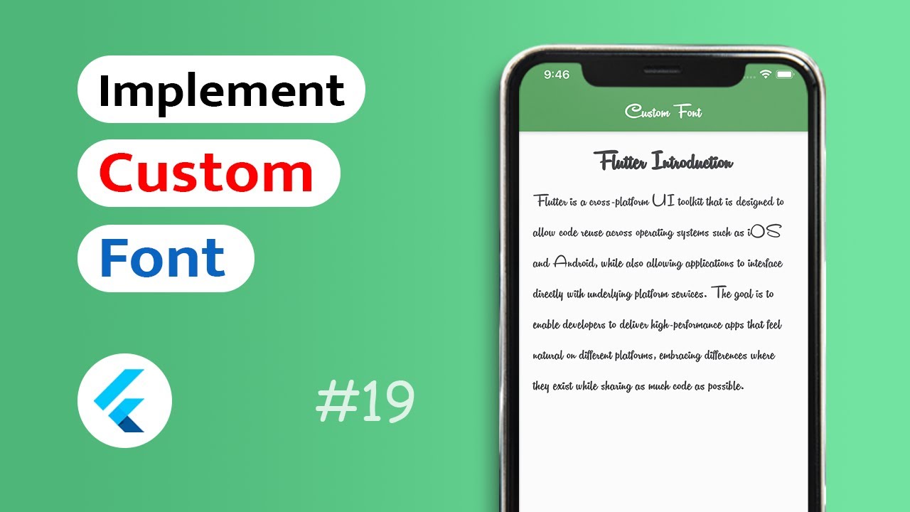 Github Rapid Technology Flutter Custom Font