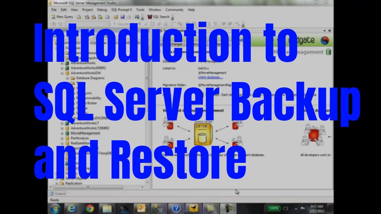 Introduction To Sql Server Database Backup And Restore Youtube