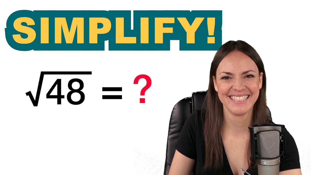 Simplifying Square Roots Step By Step Youtube