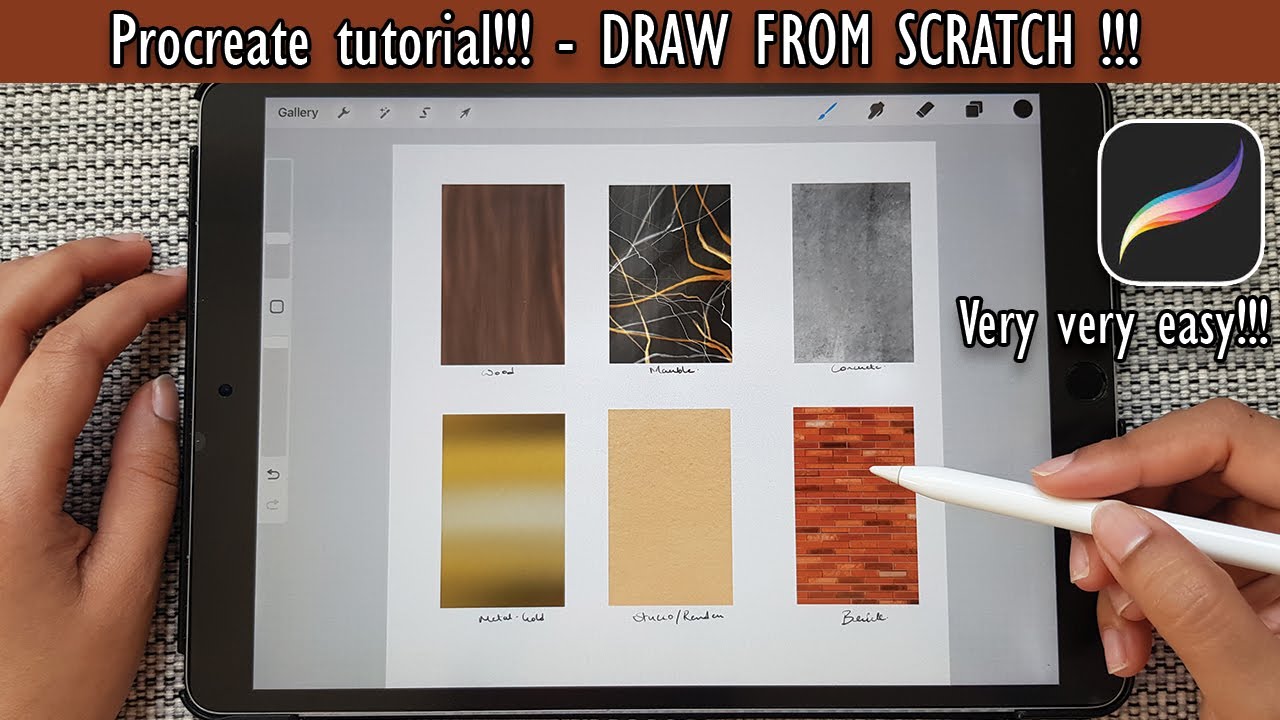 Easy Tutorial How To Sketch Materials From Scratch Using Procreate