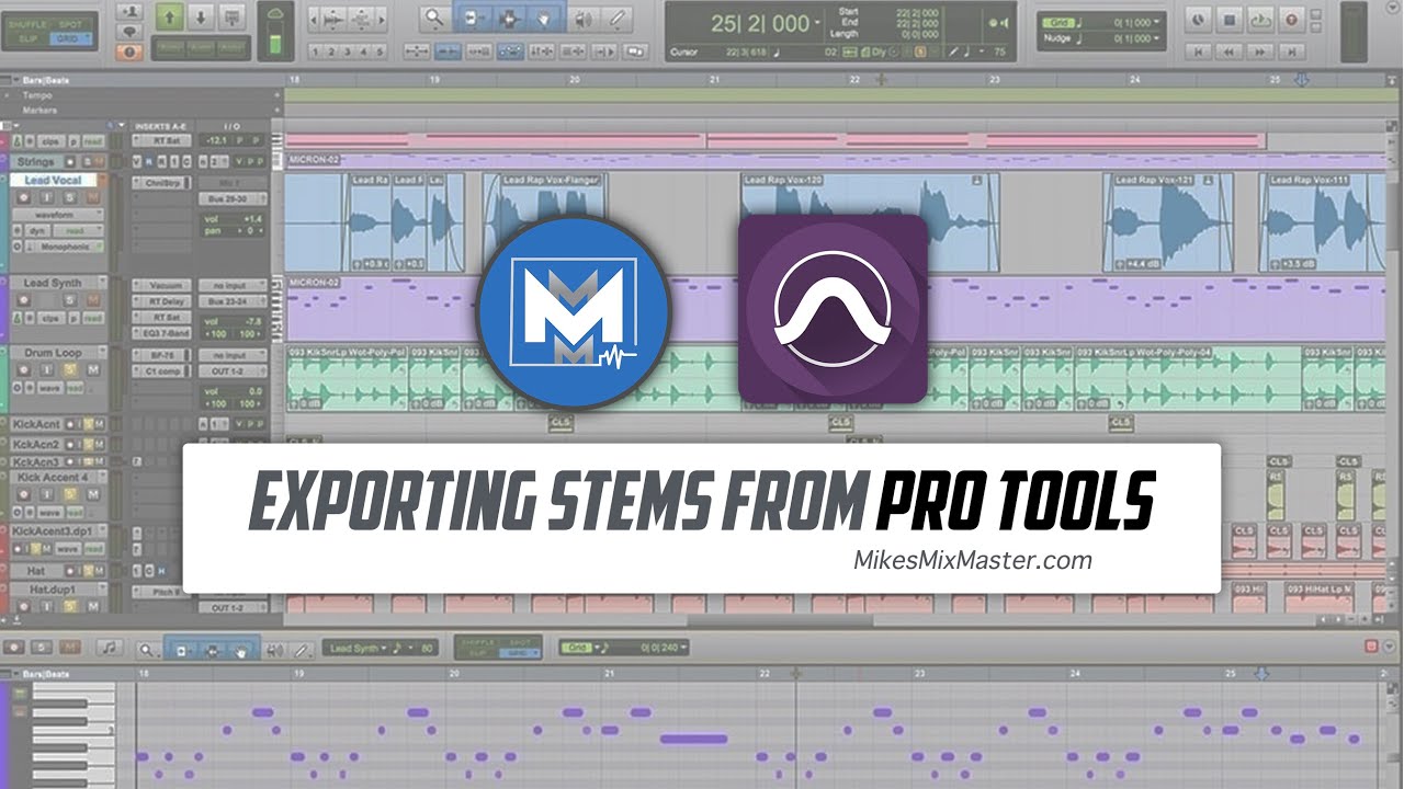 How To Export Stems In Pro Tools For Mixing And Mastering