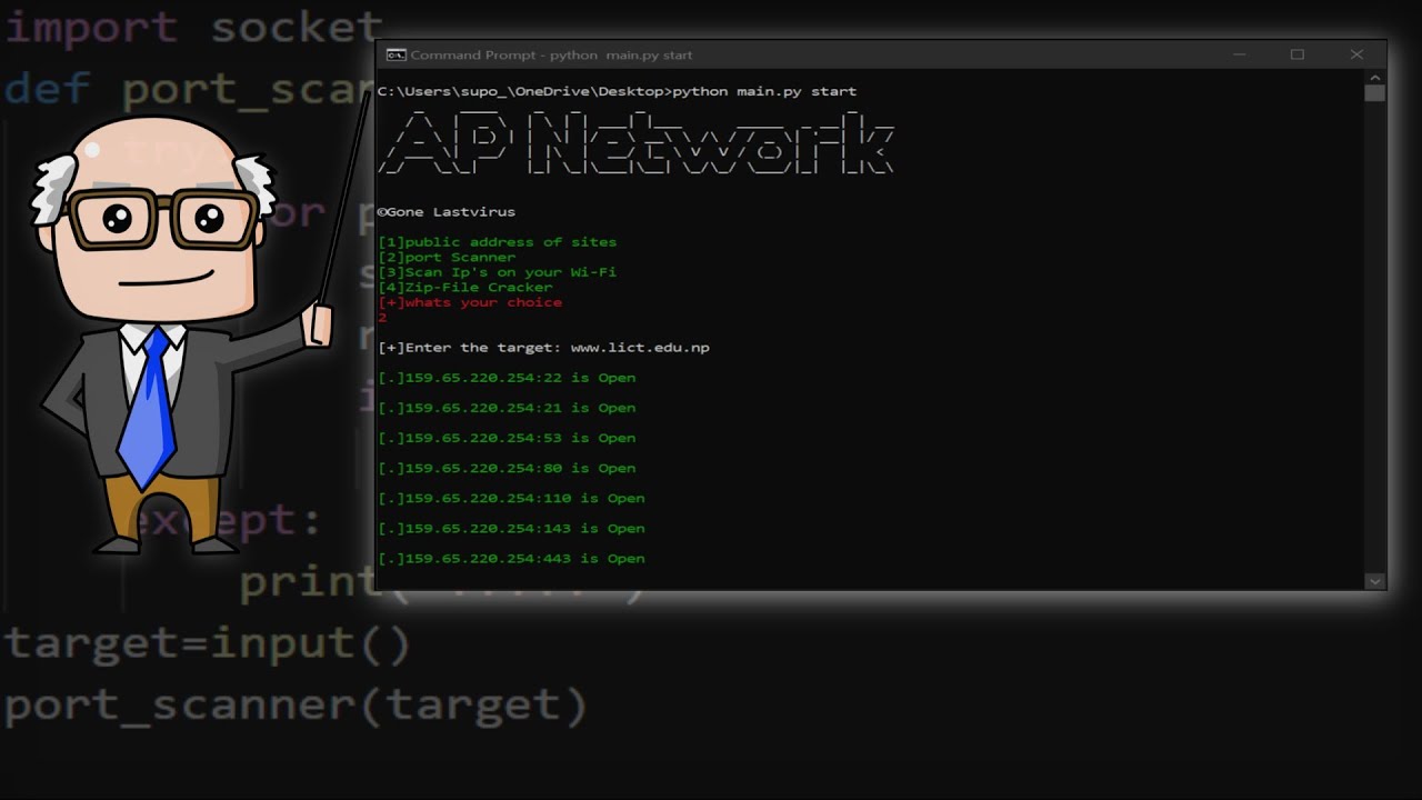 How To Make A Port Scanner In Python Using Socket Library Learn