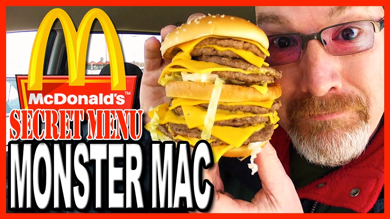 Mcdonald S тшеsecret Menu Itemтше Monster Mac Challenge Kbdproductionstv
