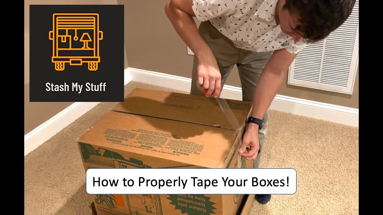 How To Properly Tape Your Box Youtube