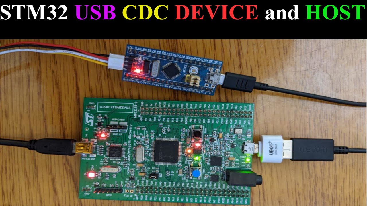 Master Stm32 Usb Communication Cdc Host Device Tutorial With Hal