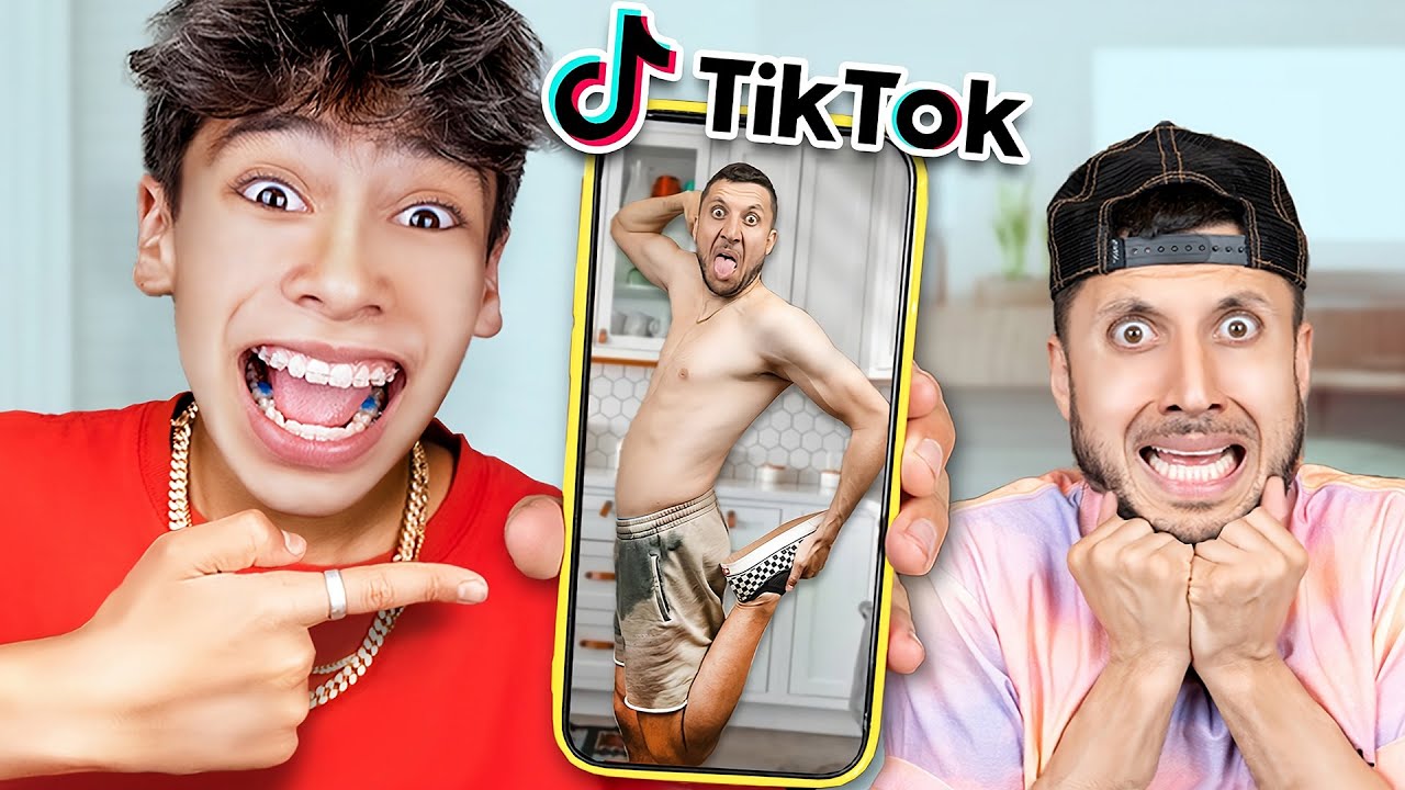 Son Reacts To His Dad S Cringe Tiktoks ёяшв Youtube