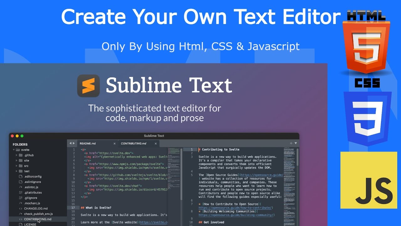 Build Your Own Text Editor Using Javascript Youtube