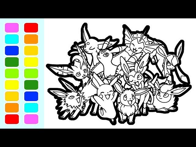 Pikachu Evolution Coloring Page