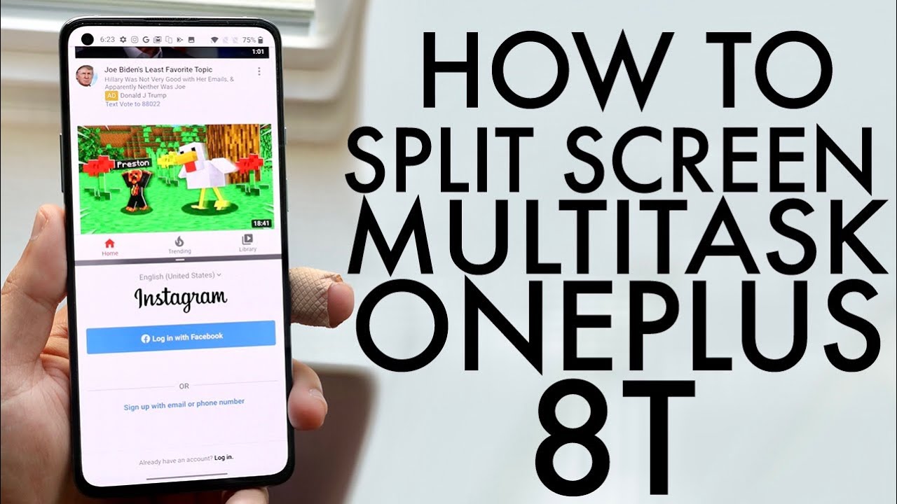 How To Split Screen Multitask On Oneplus 8t Youtube