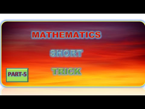 Maths Short Trick Part 5 Youtube