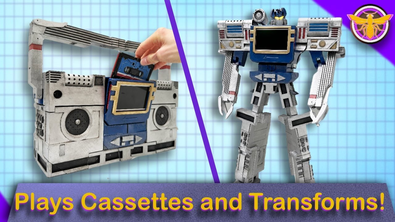 How I 3d Printed A Working Boombox Transformer Youtube