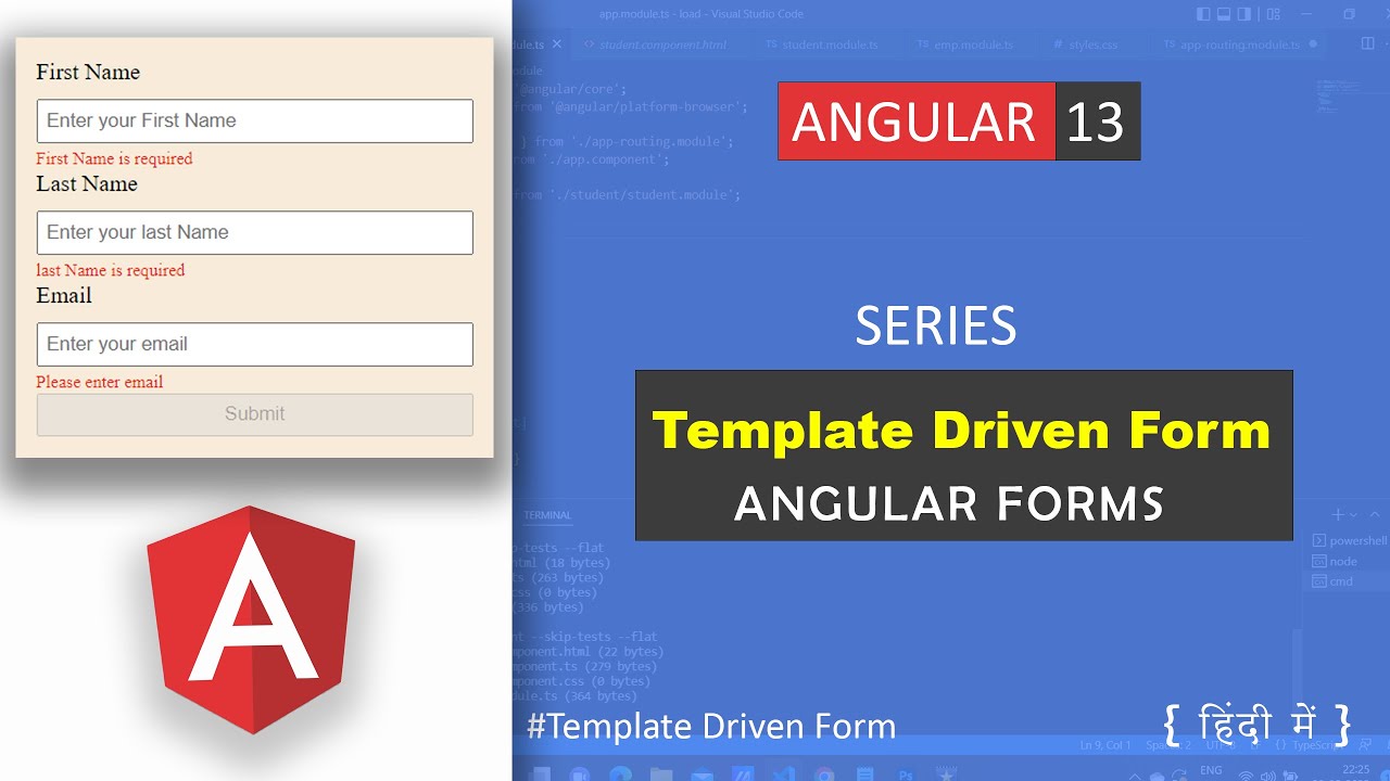 Angular Template Driven Form Make A Template Driven Form In Angular