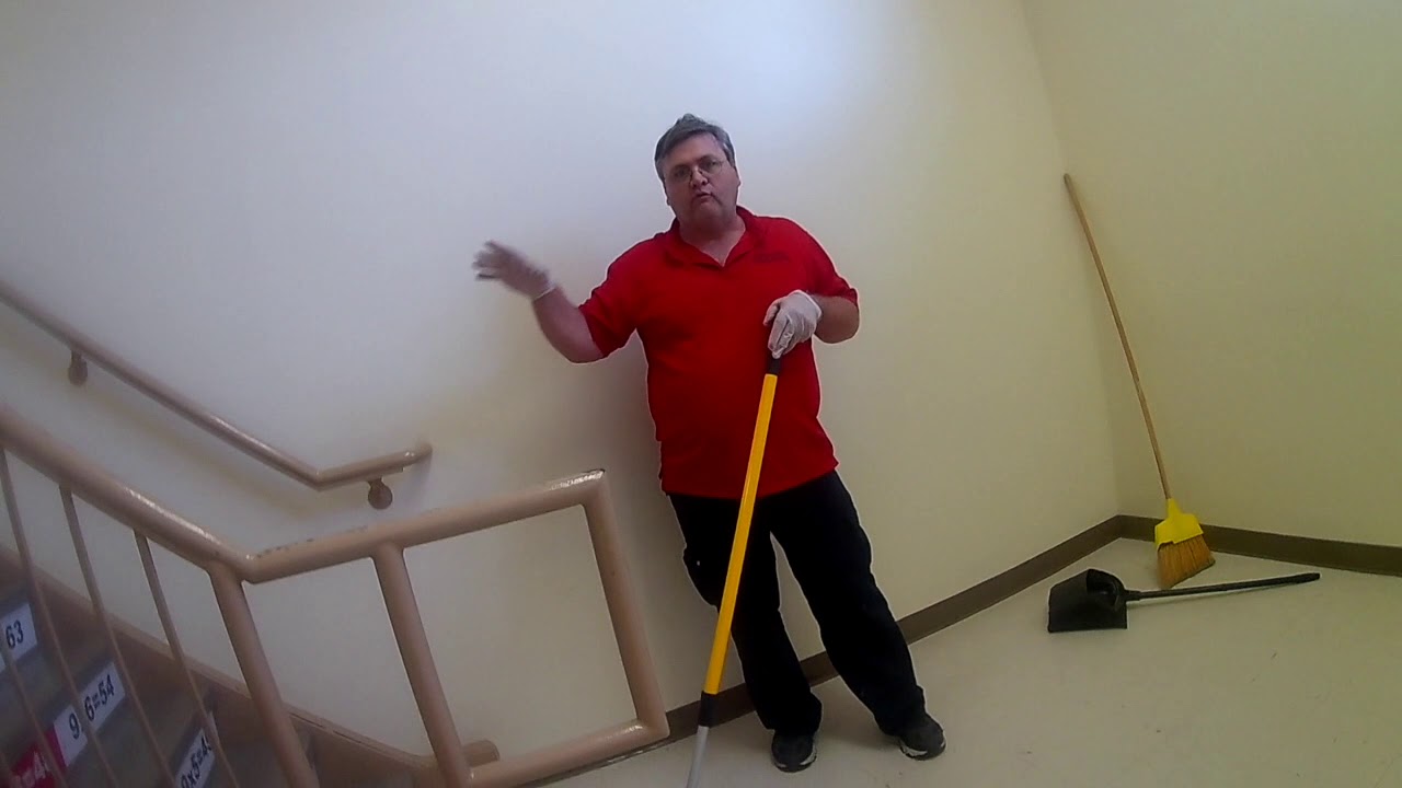 Custodian Training Cleaning Stairwells Youtube