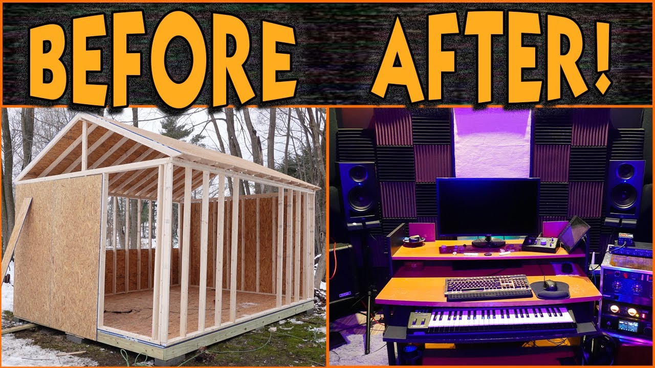 Diy Backyard Shed To Music Podcast Studio With Total Cost Breakdown