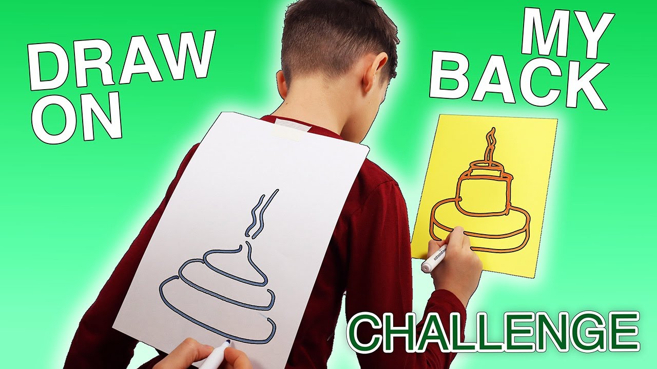 Draw On My Back Challenge Youtube