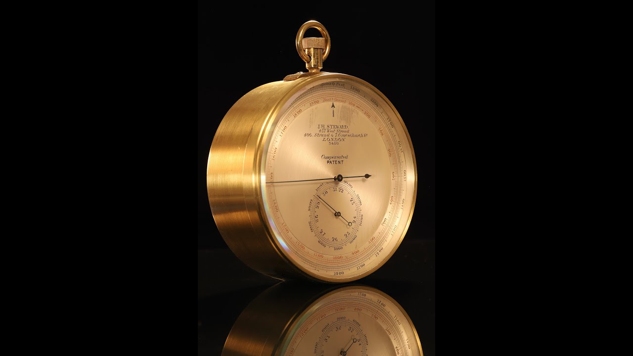Steward Daniels Patent Surveying Aneroidbarometer Decreasing