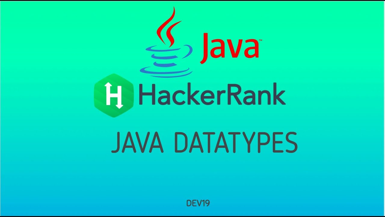 8 Java Datatypes Hackerrank Java Solutions Youtube
