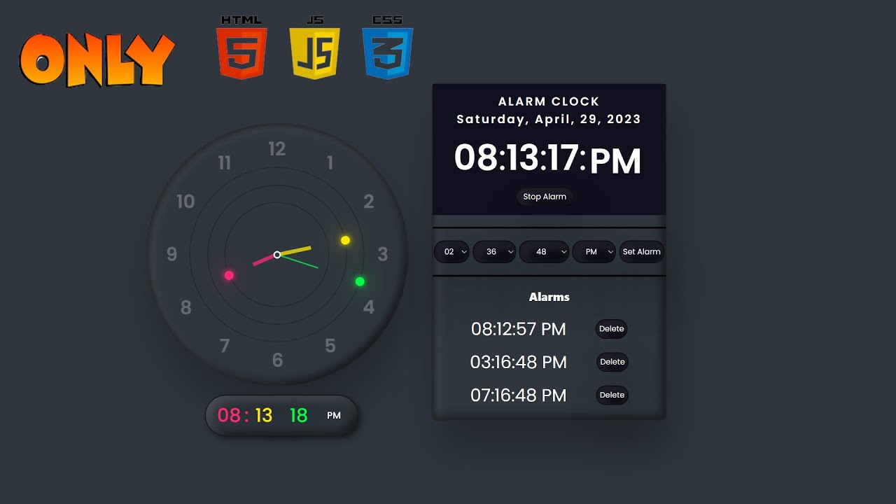 How To Set Alarm In Javascript At Kevin Davidson Blog