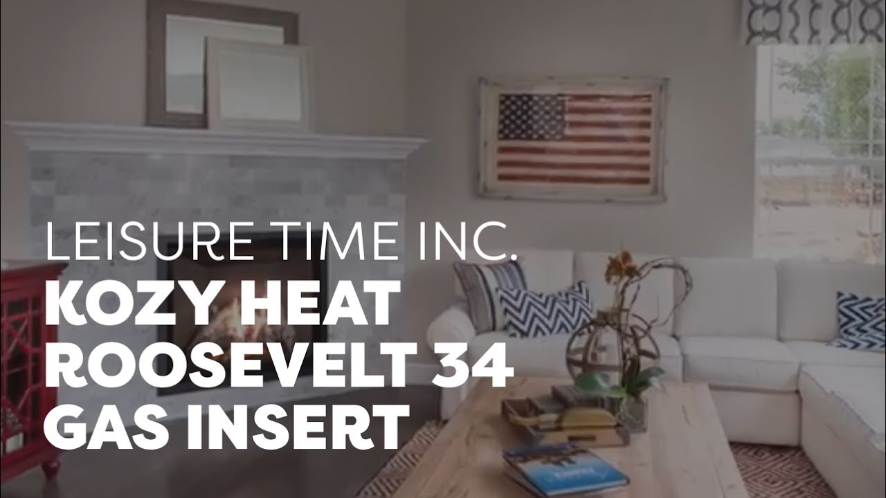 Kozy Heat Gas Fireplace Bayport 41 Birch Logs Masonry Refractory